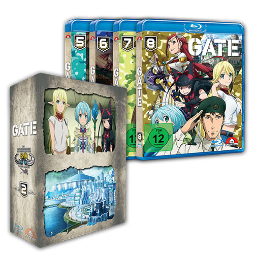 Anime: Gate II - Vol 5 bis 8 Bluray Bundle mit Schuber, 79,95