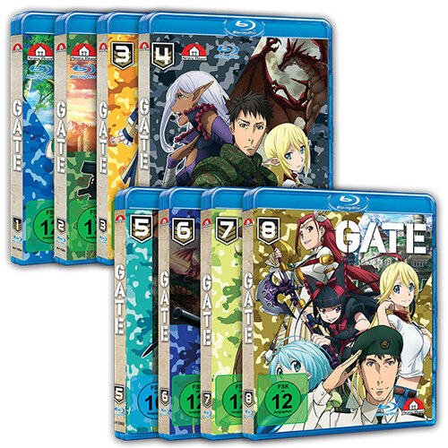 Anime: Gate I + II Vol 1-8 BluRay Bundle, 69,95
