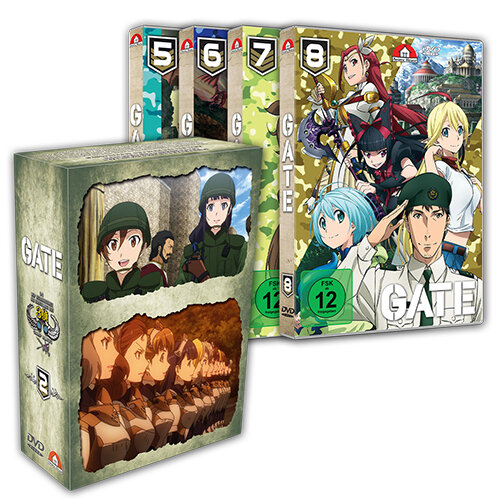 Anime: Gate II - Vol 5 bis 8 DVD Bundle mit Schuber, 34,95